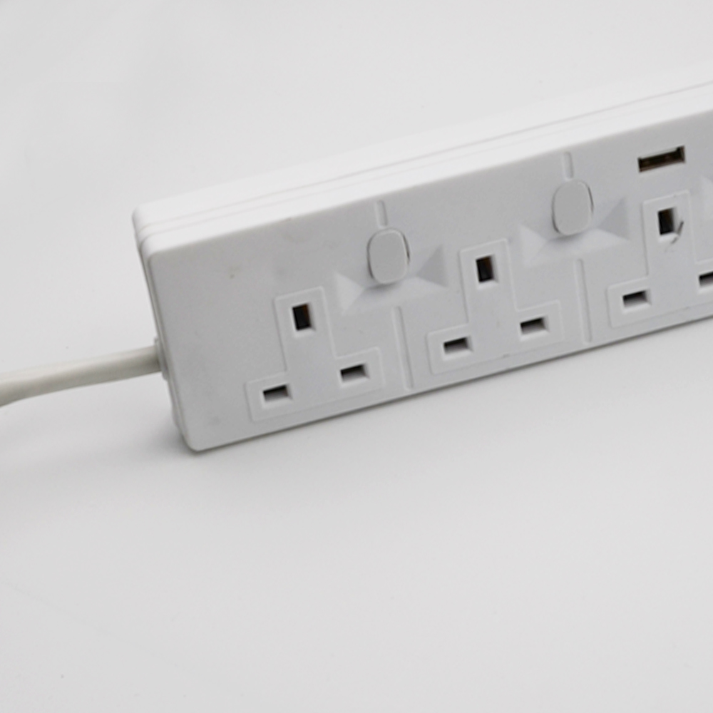 4 way UK electrial switched power extension socket with USB from China ...