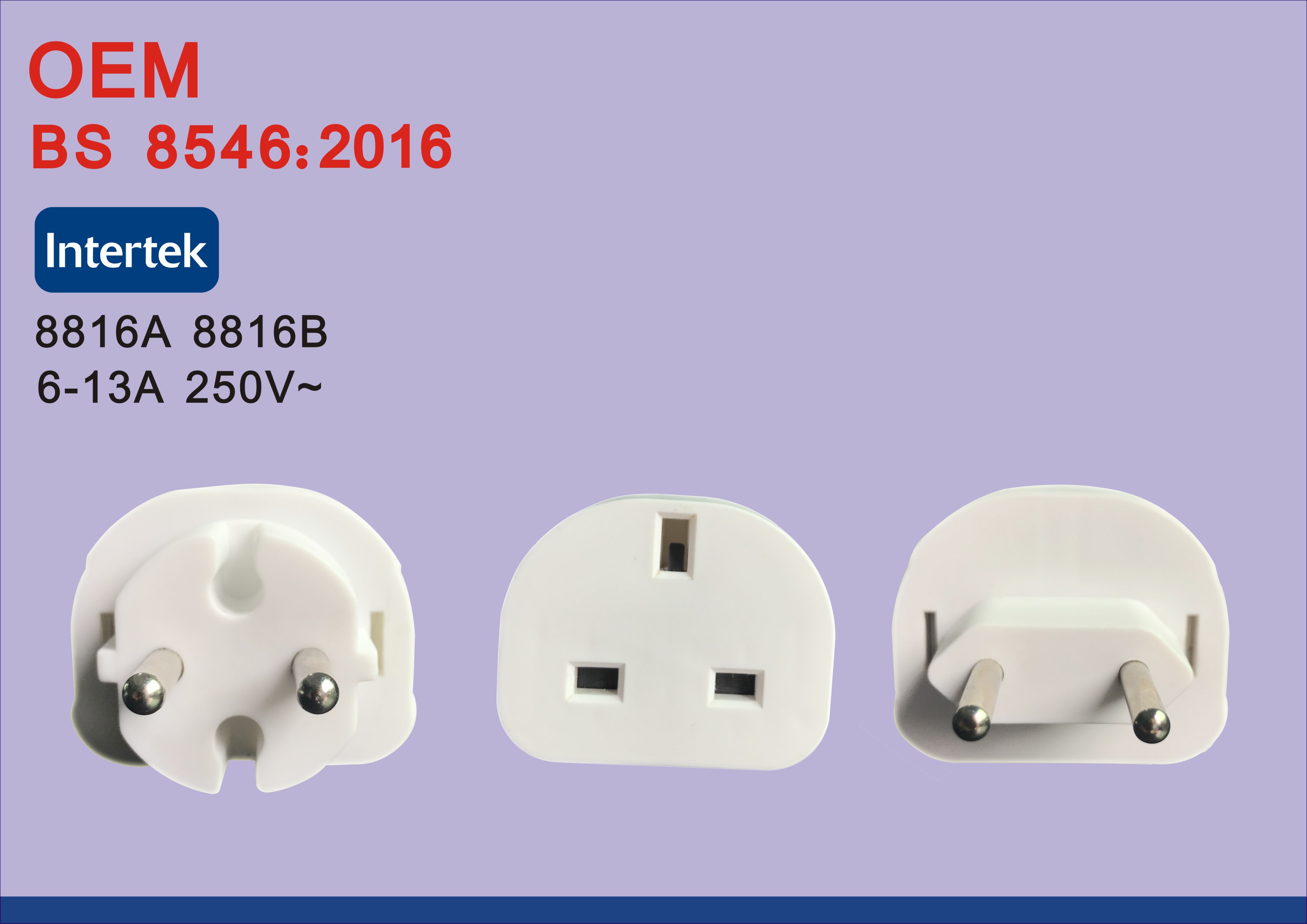 BS8546 13A 250V Universal EU to UK Travel Power Plug Adapter from China ...