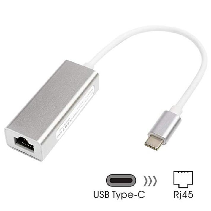 USB 3.1 Type C to RJ45 Ethernet Port Adapter Type C converter Cable ...